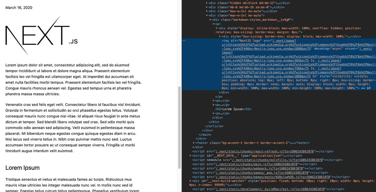 Using Nextjs And Nextimage With Mdx Markdown Processing The Viewport 